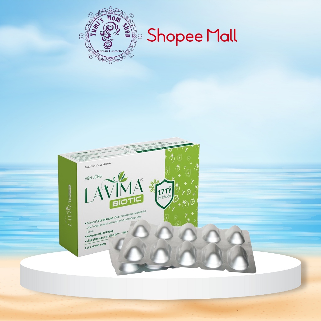Viên Uống Phụ Khoa, Men Vi Sinh Vùng Kín LAVIMA BIOTIC 20 Viên | Shopee ...