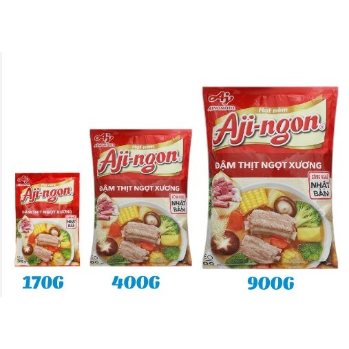 Hạt Nêm AjiNgon 170g, 400g, 900g | Shopee Việt Nam