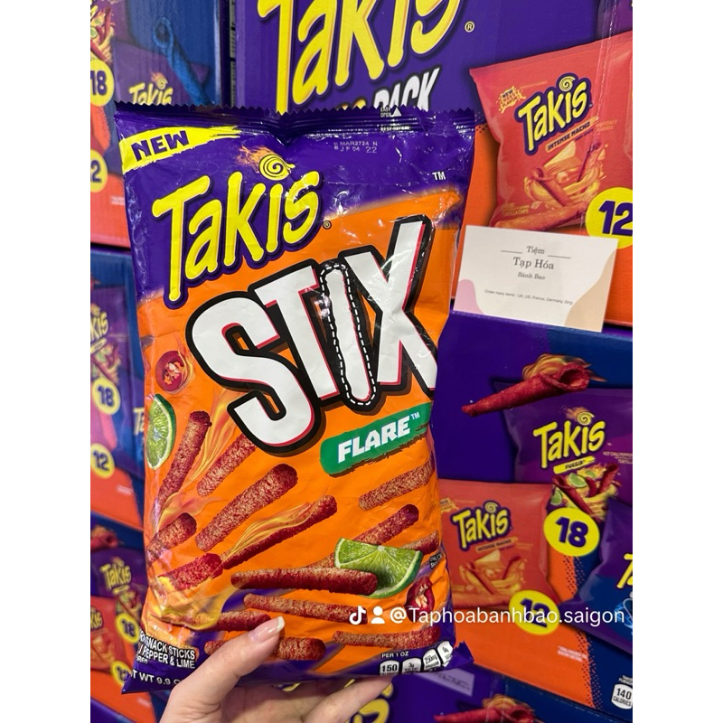 Bánh TAKIS Stix Flare 🍋🌶️ 280g | Shopee Việt Nam