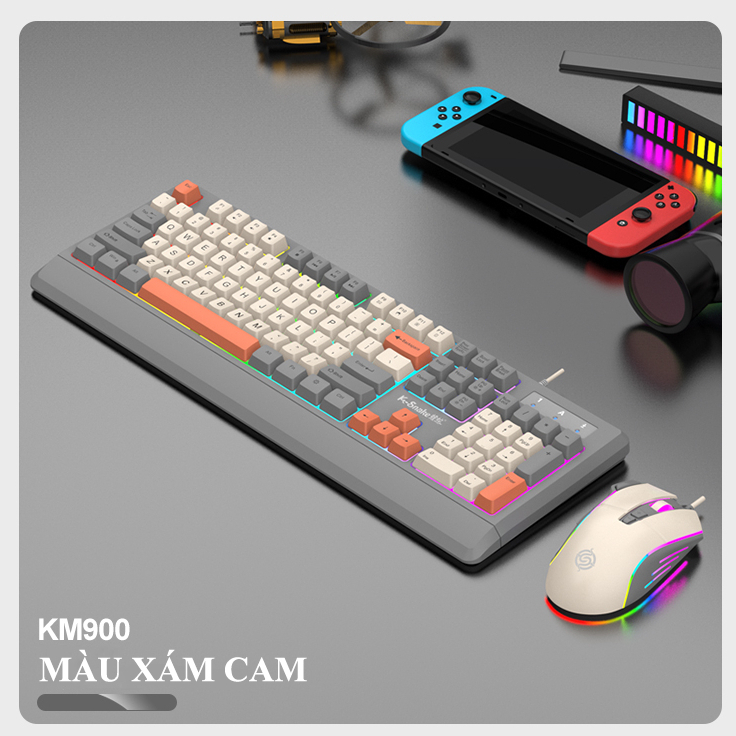 Bộ bàn phím và chuột có dây K-SNAKE KM800 chuyên game đèn led 7 màu chớp nháy cực đẹp | Shopee ...