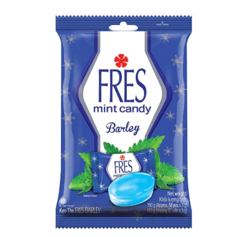 Kẹo Fresh mint candy Barley, trọng lượng 150g (khoảng 50viên x 3g ...