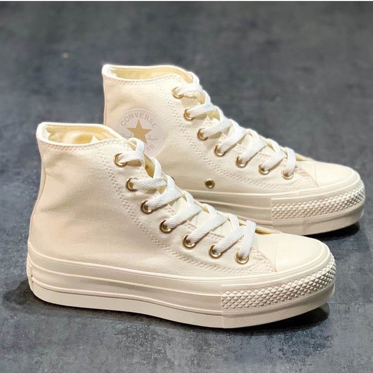 Giày Converse White Gold Platform Chuck Taylor All Star ( Full box ...