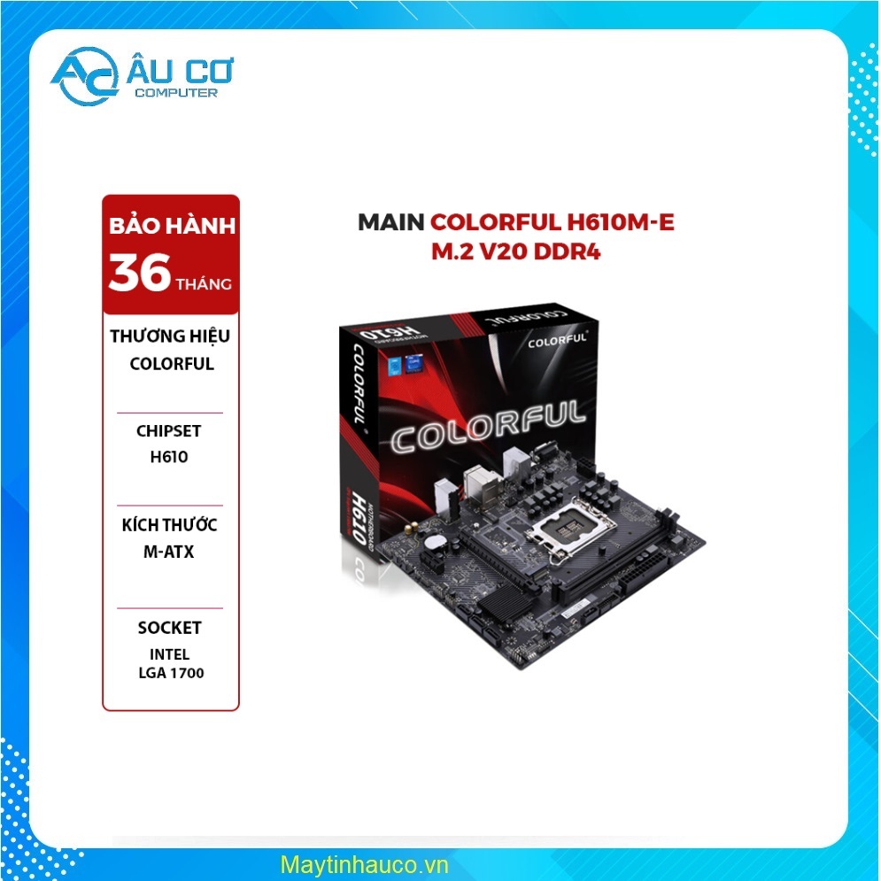 Mainboard Colorful H610M-E M.2 V20 DDR4 , Mới 100% Full Box , Bảo Hành ...