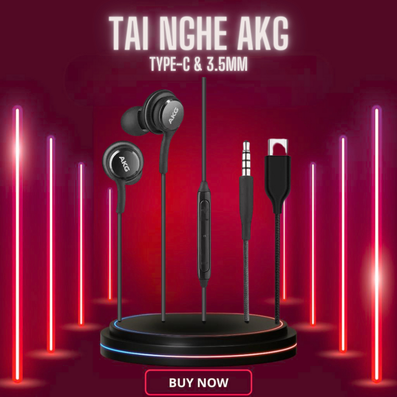 Tai Nghe Nhét Tai SS AKG s10-s10 plus màu đen jack cắm Type-C và 3.5mm Bảo Hành 12 Tháng 1 Đổi 1 ...