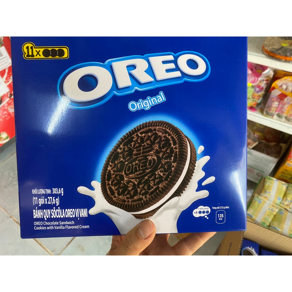 Bánh quy Socola OREO vị Vani Hộp 303.6g | Shopee Việt Nam