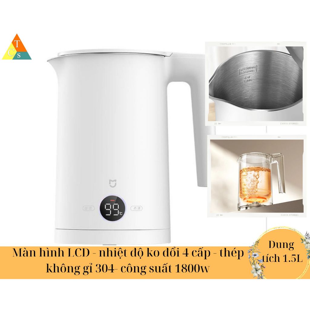 Ấm giữ nhiệt Mijja P1 Light Sound Edition / Ấm siêu tốc XM V2 | Shopee ...