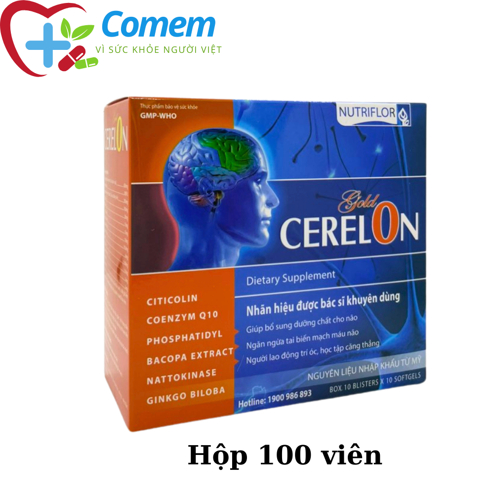 Bổ não CERELON Gold hoạt huyết dưỡng não, ngăn ngừa tai biến, giảm các ...