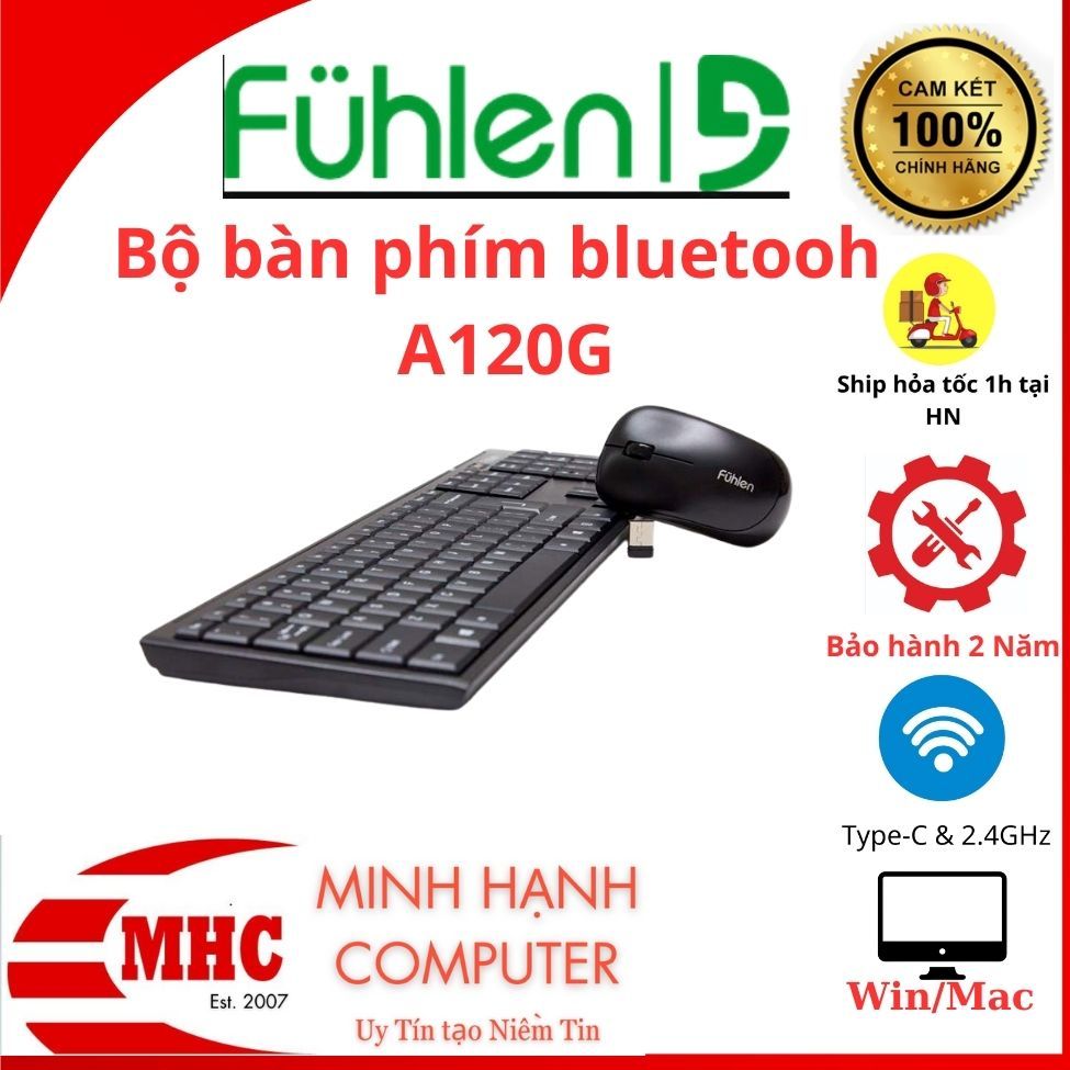 Bộ bàn phím + chuột văn phòng -không dây Wireless -Fuhlen A120G -Hàng ...