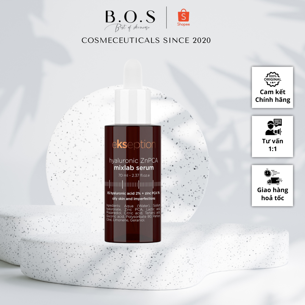 Serum Kẽm Ekseption Hyaluronic Zn PCA Giảm Mụn, Kiềm Dầu, Dưỡng Ẩm ...
