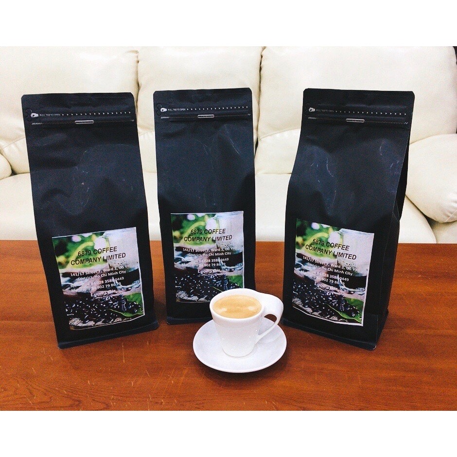 Cafe Rang Xay Robusta Nguyên Chất 100% túi 1KG | Shopee Việt Nam