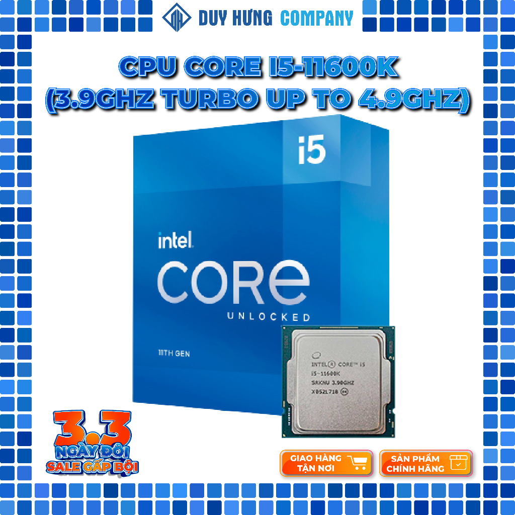 CPU CORE I5-11600K (3.9GHZ TURBO UP TO 4.9GHZ) - SOCKET LGA 1200 ...