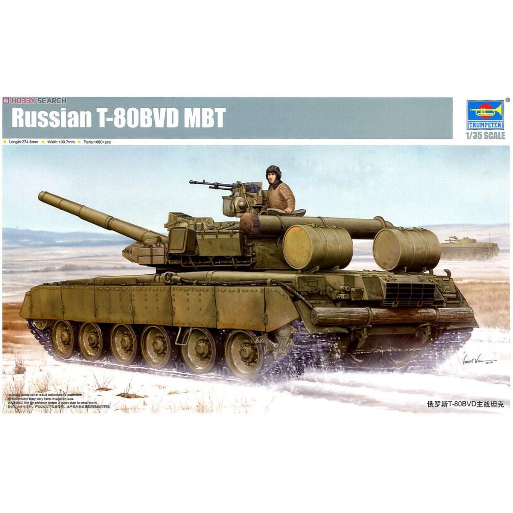 LỤC QUÂN - TRUMPETER - 05581 - 1/35 MÔ HÌNH XE TĂNG SOVIET T-80BVD MAIN ...