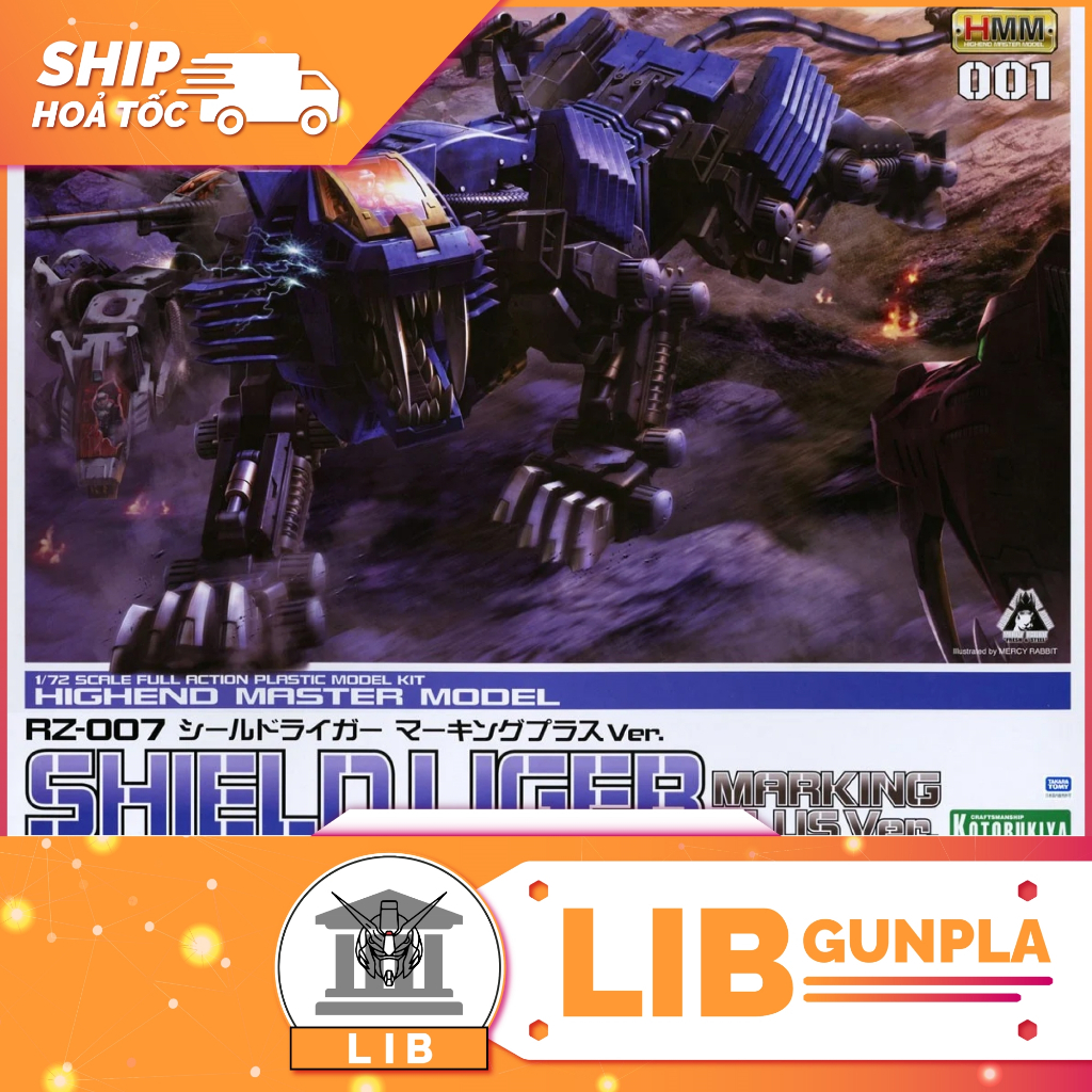 Mô Hình Lắp Ráp Kotobukiya HMM ZOIDS 1/72 RZ-007 Shield Liger Marking Plus Ver | Shopee Việt Nam