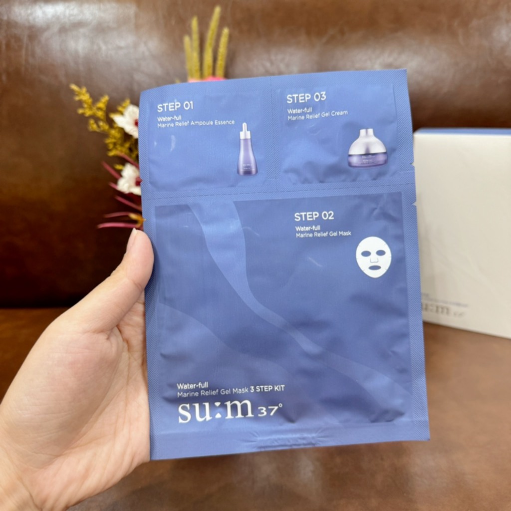 Mặt nạ sum cấp nước, kiềm dầu, se lỗ chân lông Sum xanh Water full 3 ...