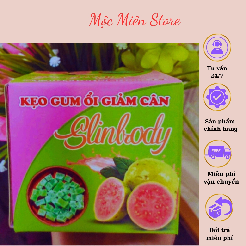 Kẹo Gum Ổi giảm cân chính hãng giảm cân an toàn 3-5kg sau 15 ngày ...