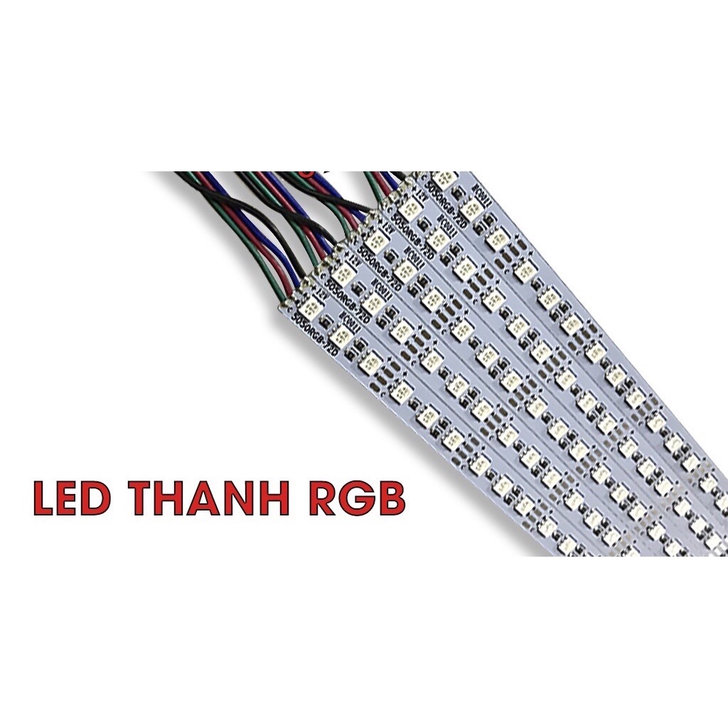 Led thanh 7 màu rgb điện áp 12V - 1mét/1thanh - đèn led | Shopee Việt Nam