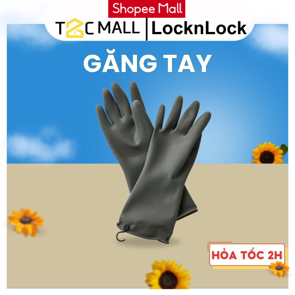 Găng Tay Cao Su LocknLock Size To Bám Tốt Kèm Móc Lock&Lock ETM831 ...