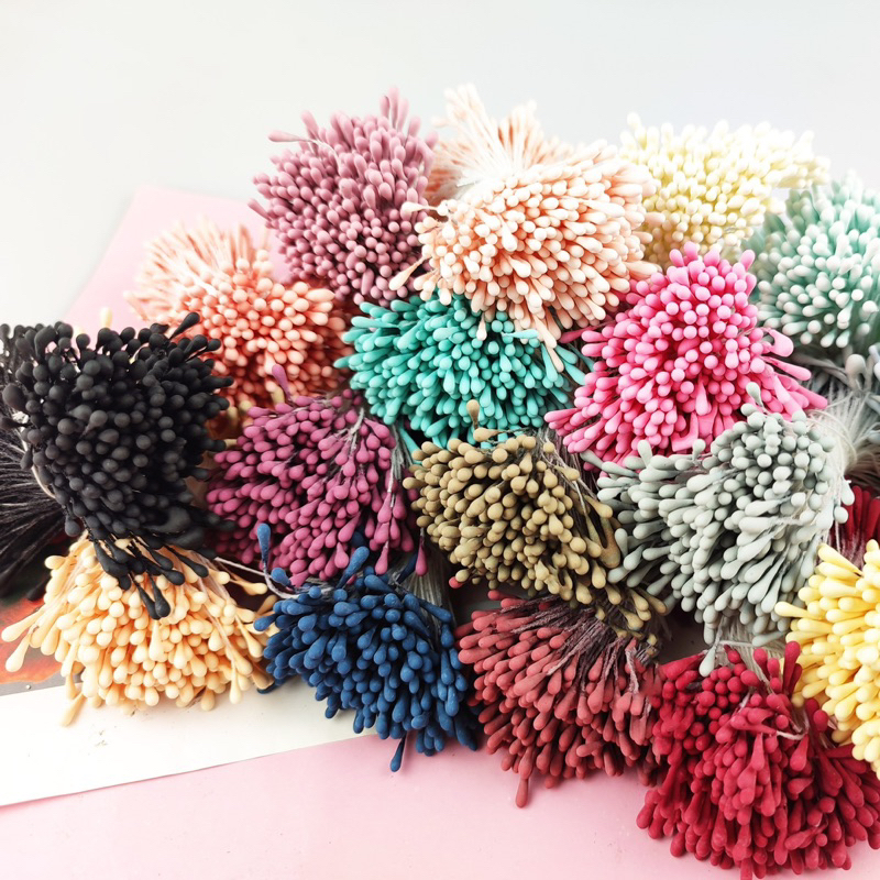 [Bó 300-400] Nhuỵ Hoa Giả Đầu Tròn Làm Hoa, Làm Đồ Handmade - Sami ...