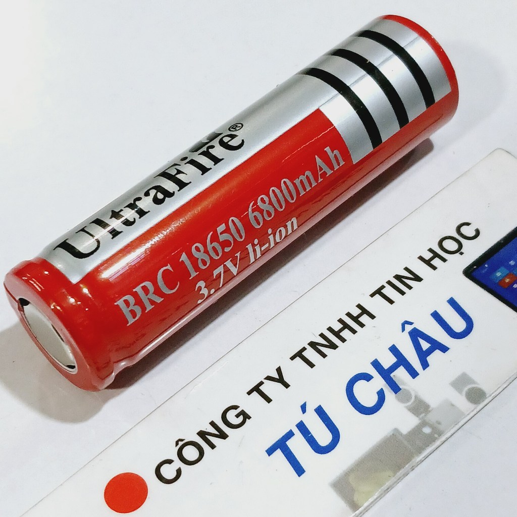 Pin 18650 UltraFire BRC 18650 / 6800mAh - 3.7V Li-on (Pin sạc): Đầu ...