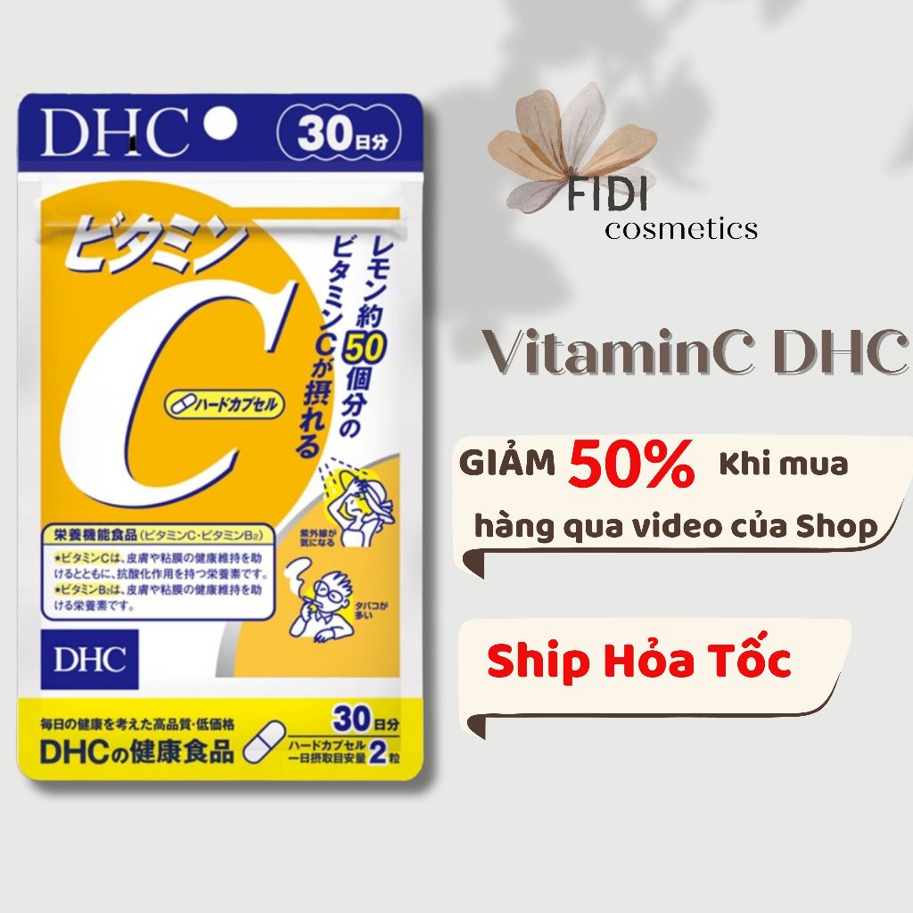 Viên uống DHC Vitamin C Nhật Bản Giúp Sáng Da Mờ Thâm 30/90 Ngày | Shopee Việt Nam