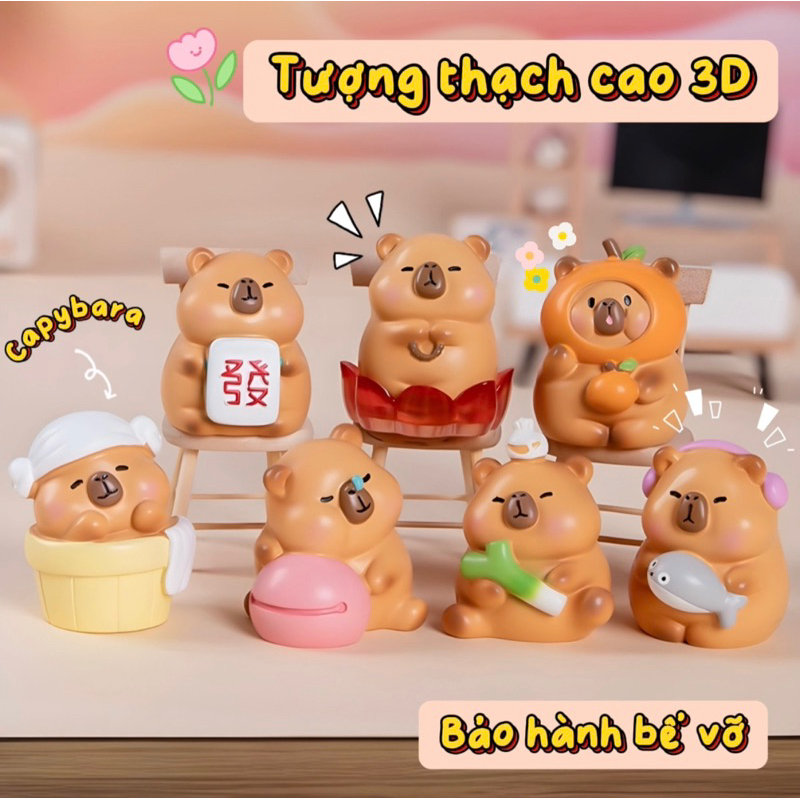 Tô Tượng Thạch Cao Capybara size vừa 6cm | Shopee Việt Nam