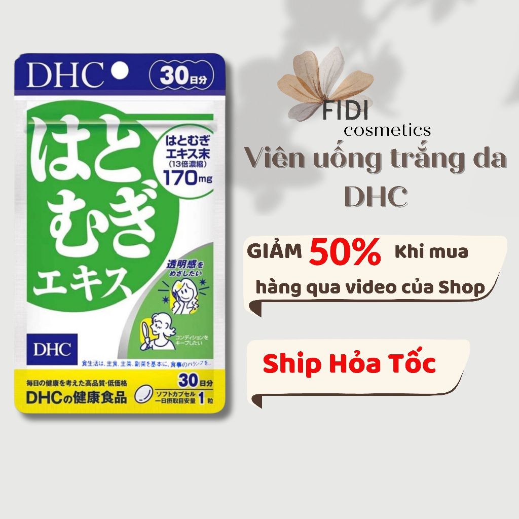 Viên Uống Trắng Da DHC Nhật Bản Adlay Extract 30 Ngày | Shopee Việt Nam