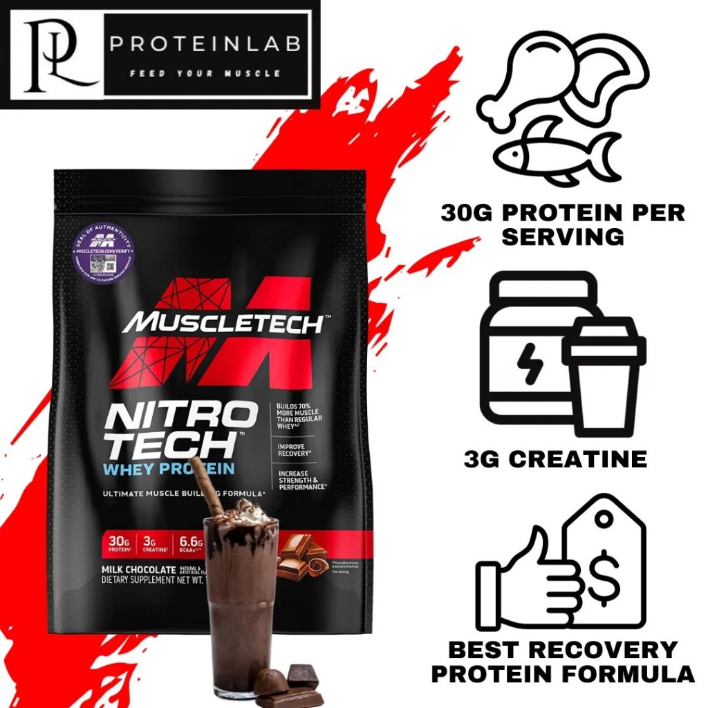 Sữa Tăng Cơ Nitro Tech 10lbs (4.54kg) - Hàng chính hãng Muscletech Tăng Cơ Giảm | Shopee Việt Nam