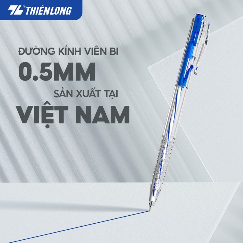 Bút bi Thiên Long TL-027 [20 cây/hộp] - 3 tầng quà TL-027 Pro | Shopee ...
