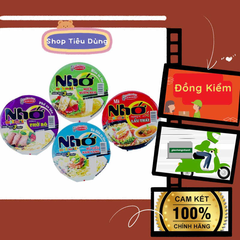 Phở Bò Nhớ Mãi Mãi Acecook, Miến Sườn, Hủ Tiếu Nam Vang, Mì Lẩu Thái ...