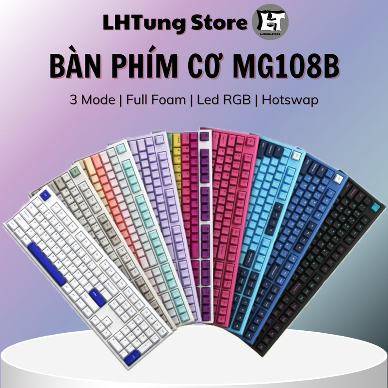 Bàn Phím Cơ Monsgeek MG108B 3 MODE FULL PHÍM-Không Dây Full Size ...