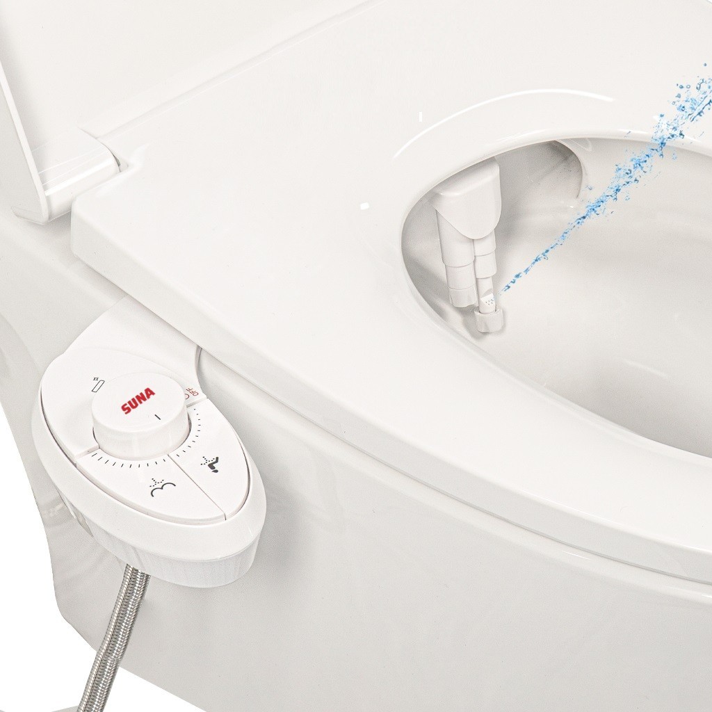 Vòi xịt rửa vệ sinh thông minh 2 vòi phun, xịt vệ sinh gắn bồn cầu ...