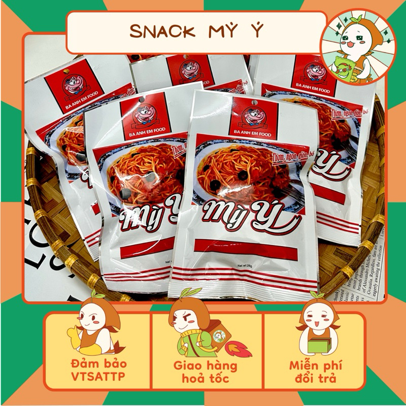 Snack Mì Ý Ba Anh Em Food ( gói 28g), Snack Ăn Vặt Tuổi Thơ, Ăn Vặt Nhà ...