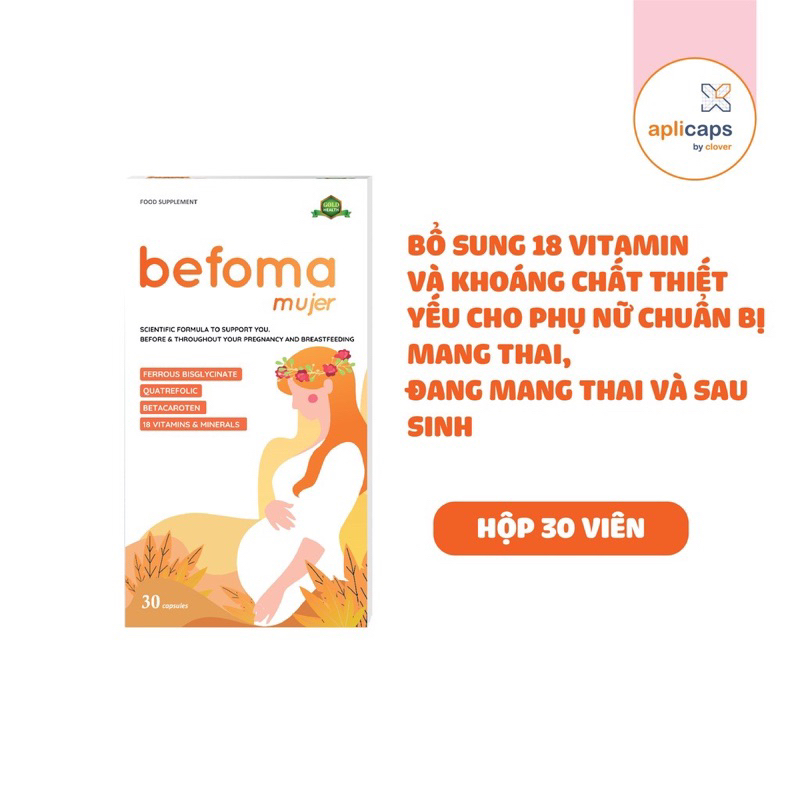Viên uống bổ sung Sắt, Acid Folic, Vitamin và khoáng chất thiết yếu cho ...