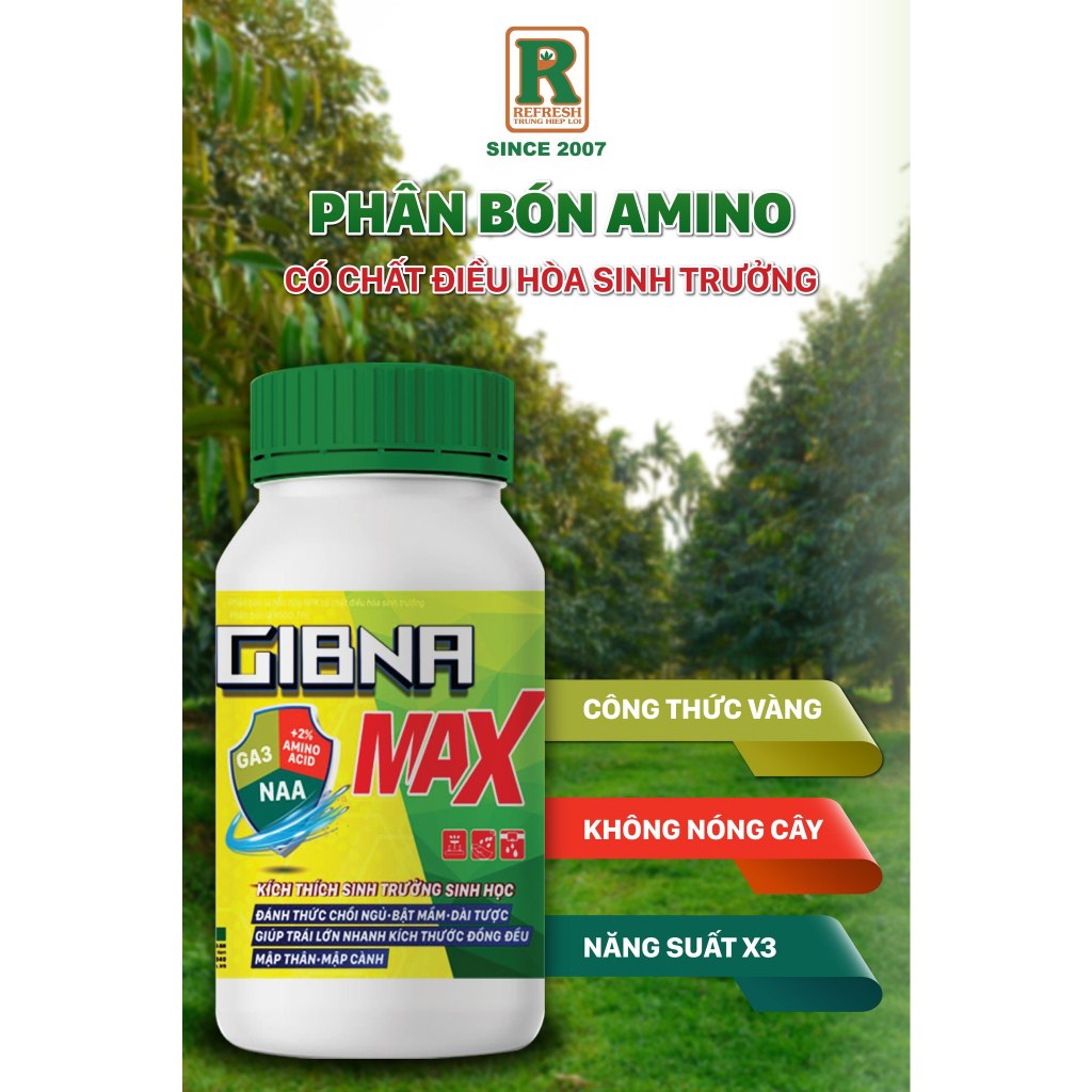 GIBNA MAX chai 250ml Cty Trung Hiệp Lợi KÍCH SINH TRƯỞNG SINH HỌC ...