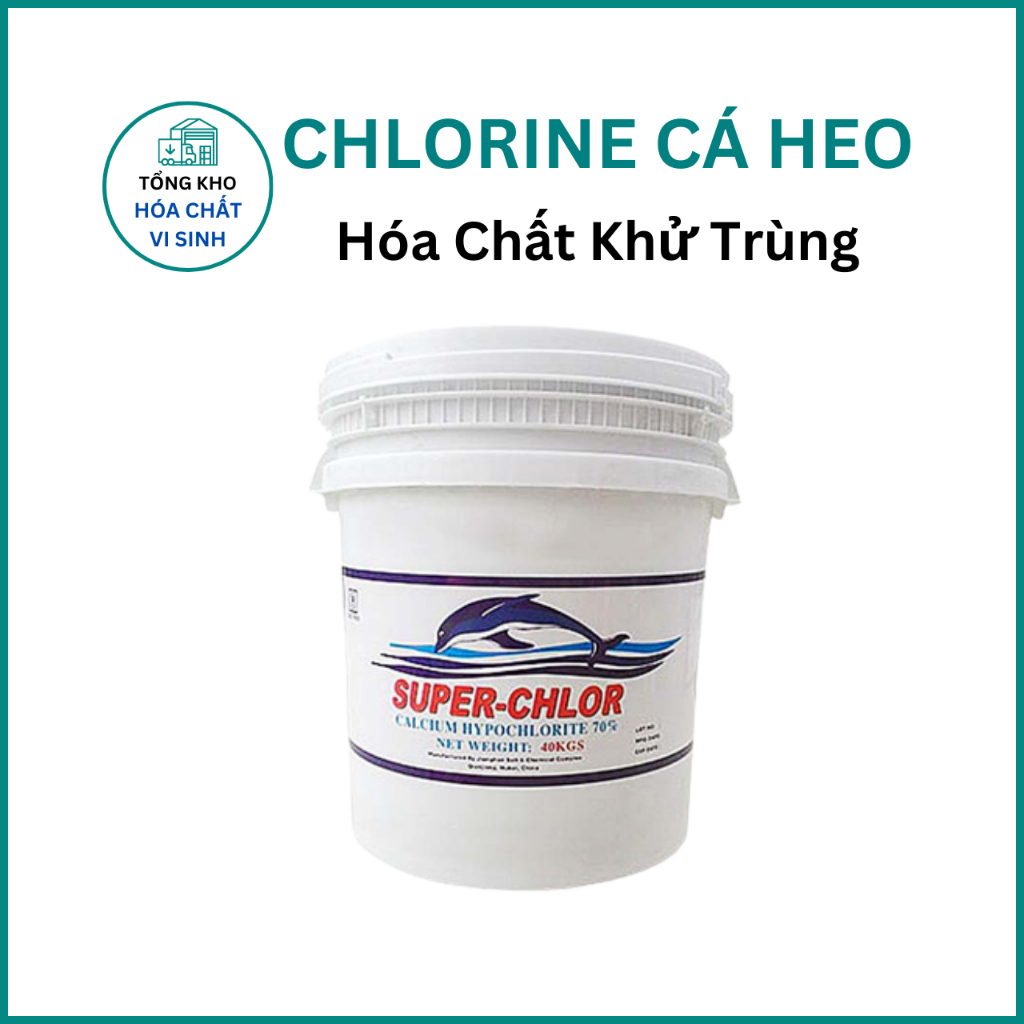 Chlorine Cá Heo Super Chlor 70% hóa chất khử trùng cho hồ bơi, ao nuôi ...