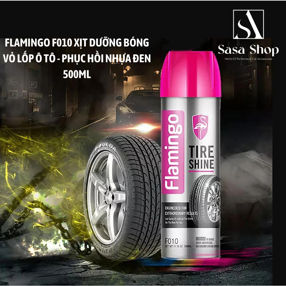 Dưỡng Bóng Vỏ Lốp Ô Tô Flamingo F010- Phục Hồi Nhựa Đen 500ml | Shopee ...