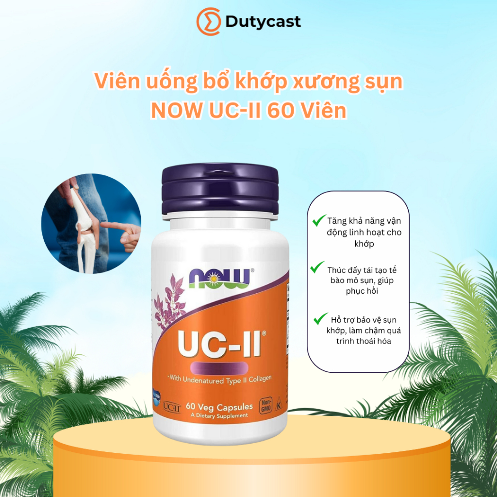 Viên Uống Xương Khớp, Sụn Khớp Collagen Type II NOW UCII - 60 Viên | Shopee Việt Nam