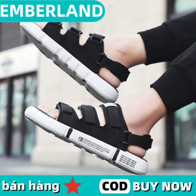 【EMBERLAND】Hàng giao ngaysandal nam màu đen hính hãng Dép Sandan Nam ...