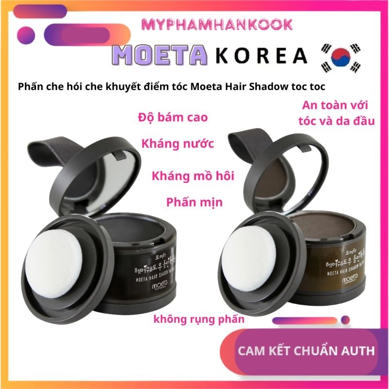 [cam kết chuẩn Auth] Phấn Che Hói Che Khuyết Điểm Tóc MOETA Hair shadow ...