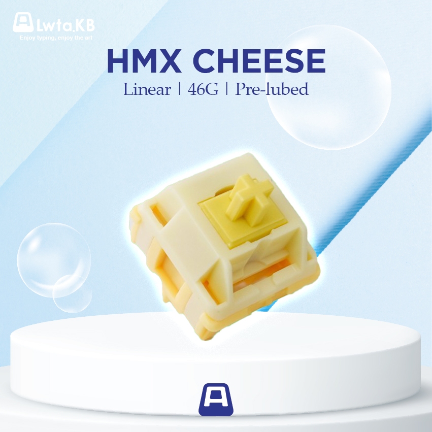 HMX Cheese | Switch Cheese Linear| 46G | 5 Pin dùng cho bàn phím cơ ...