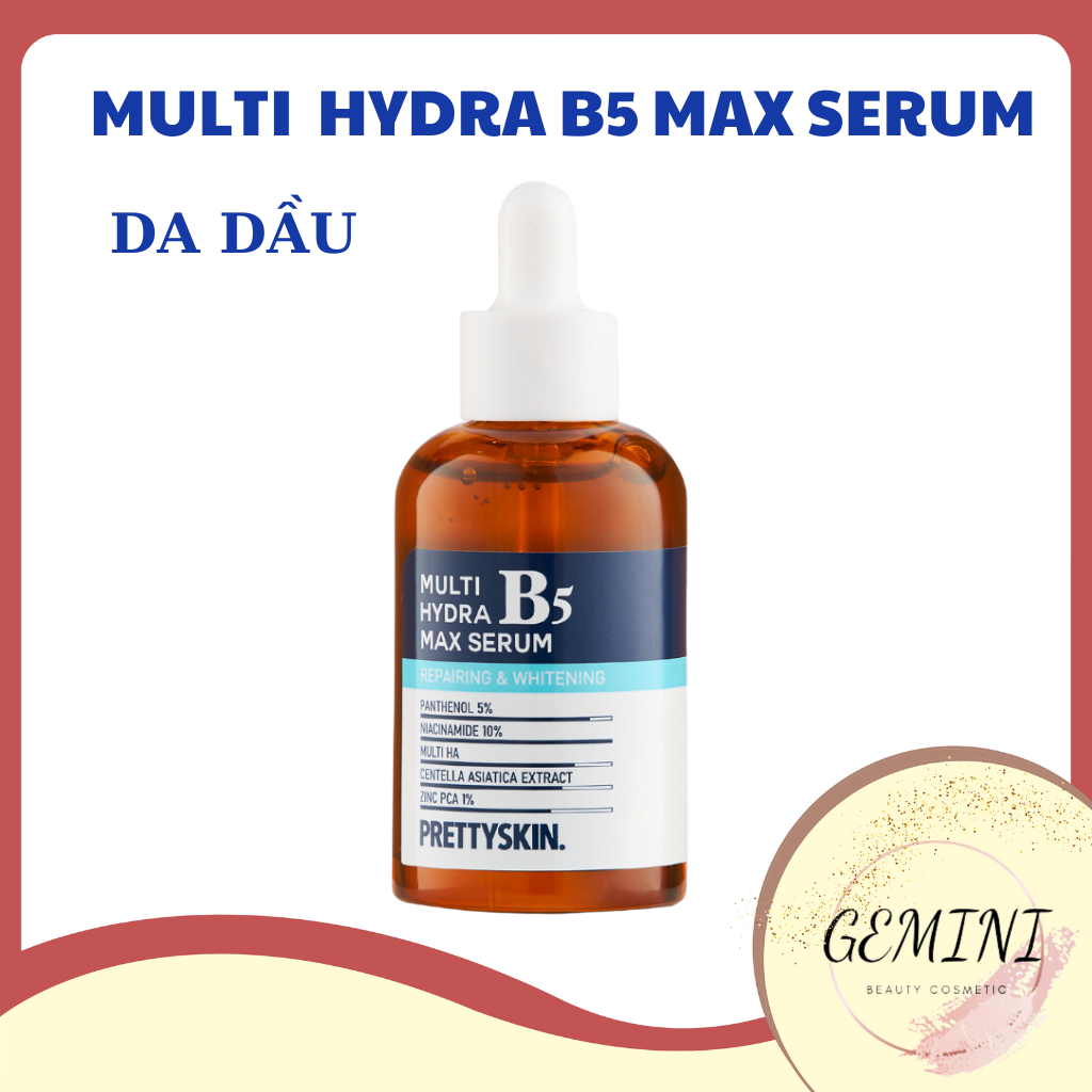 Tinh chất hỗ trợ phục hồi cho da dầu Pretty Skin Multi Hydra B5 Max Serum 50ML | Shopee Việt Nam