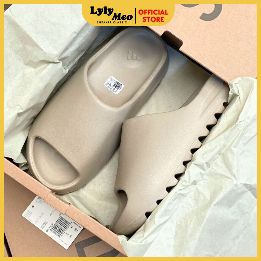 Dép Yeezy Slide SS22 bản vân nhám đế cao 5cm full box, dép YZ Slide nam ...