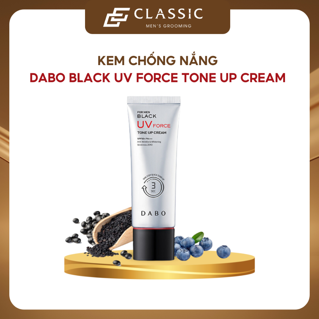 Kem Chống Nắng Dabo For Men Black UV Force Tone Up Cream 50ml | Shopee ...