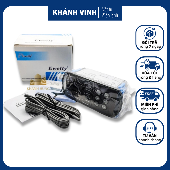 Bộ cảm biến - Điều Khiển Nhiệt Độ EWELLY EW-285 [ĐIỆN LẠNH KHÁNH VINH] | Shopee Việt Nam