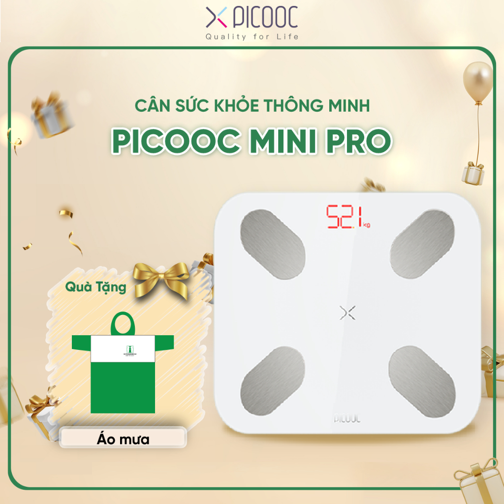 Cân Sức Khỏe Thông Minh PICOOC MINI Pro-Phiên Bản Quốc Tế- APP TIẾNG ...