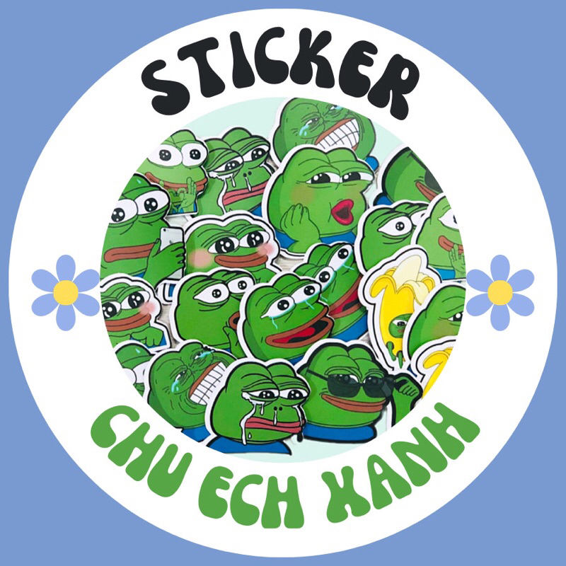 [Chú Ếch Xanh] Set Sticker 20 tờ anime | Shopee Việt Nam