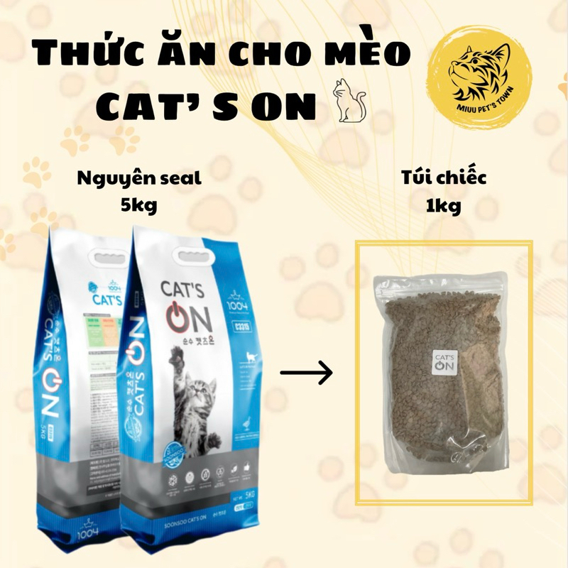 Thức ăn Hạt cho mèo CAT’S ON cho mọi lứa tuổi / Túi chiết 1 kg | Shopee ...