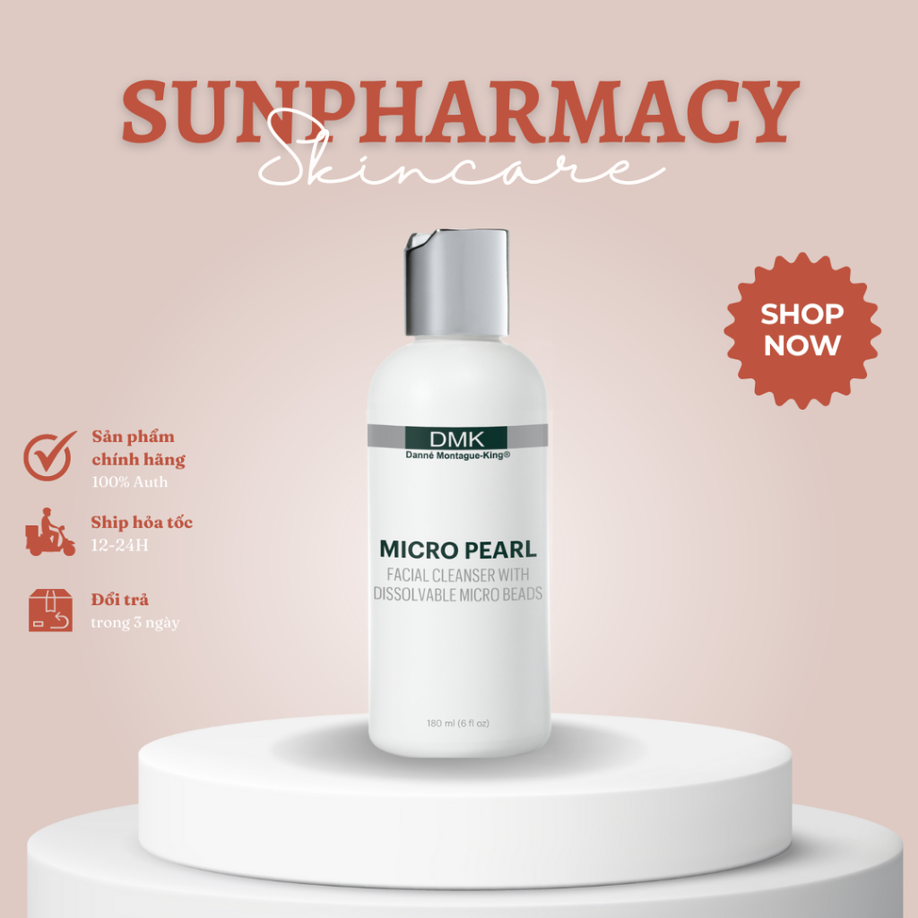 [Hàng công ty] DMK Micro Pearl Cleanser Sữa rửa mặt dịu nhẹ cho da lão ...