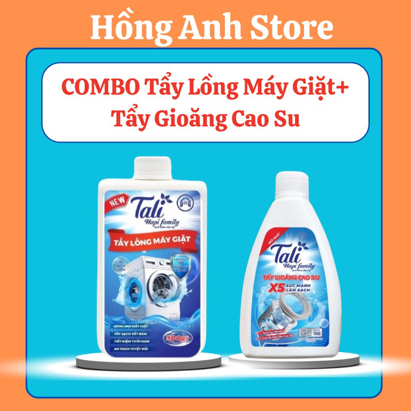 Combo Tẩy Lồng Máy Giặt Tali+ Tẩy Gioăng Cao Su Tali- Hồng Anh Store ...