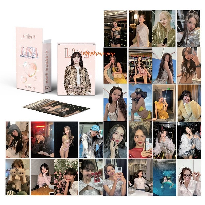 Tổng hợp mẫu bộ 55 Card Lisa Blackpink Lomo Lisa 2024 [Ptstyle ...